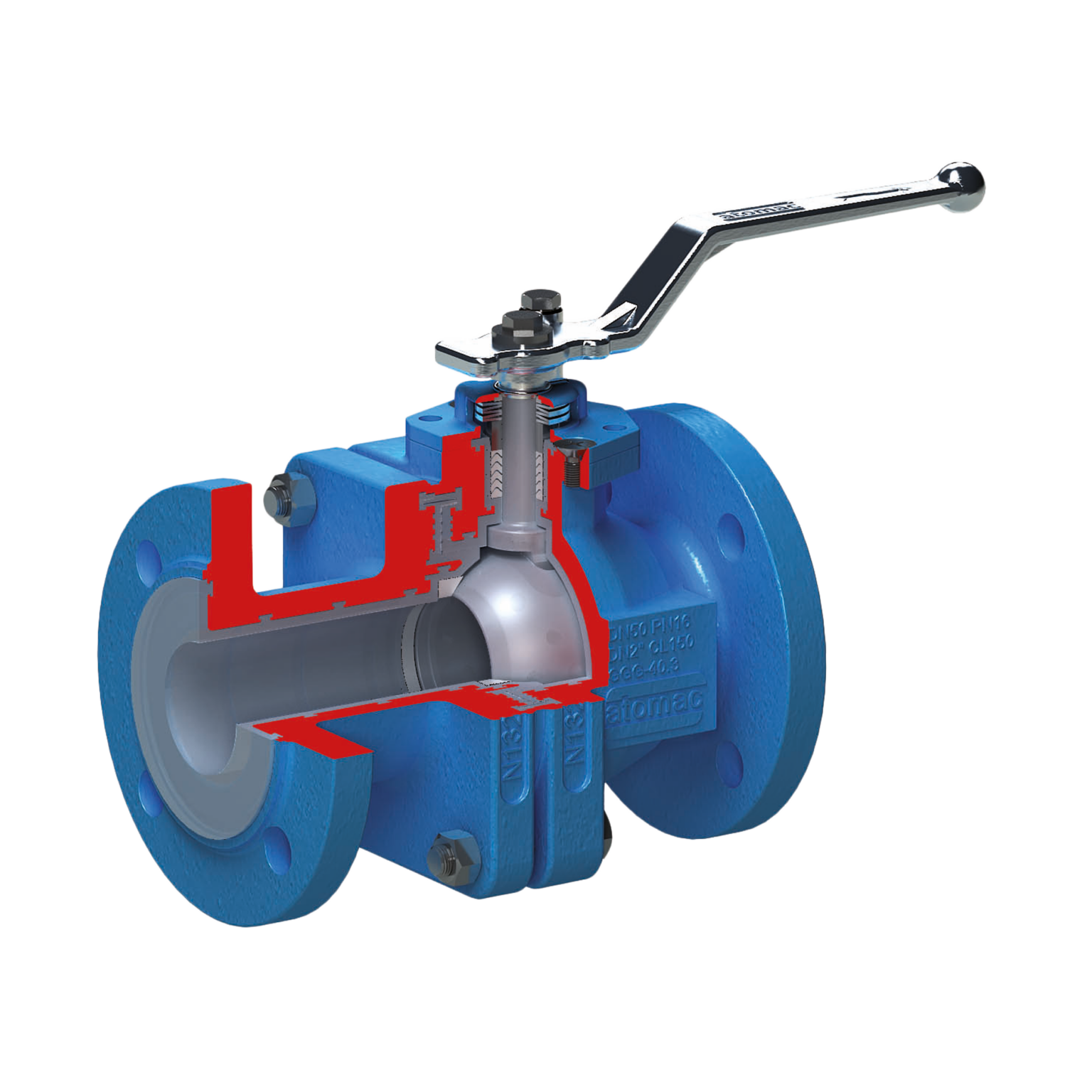 Flowserve Atomac Ball Valve AKH2.2 | PFA Lined | FERGO