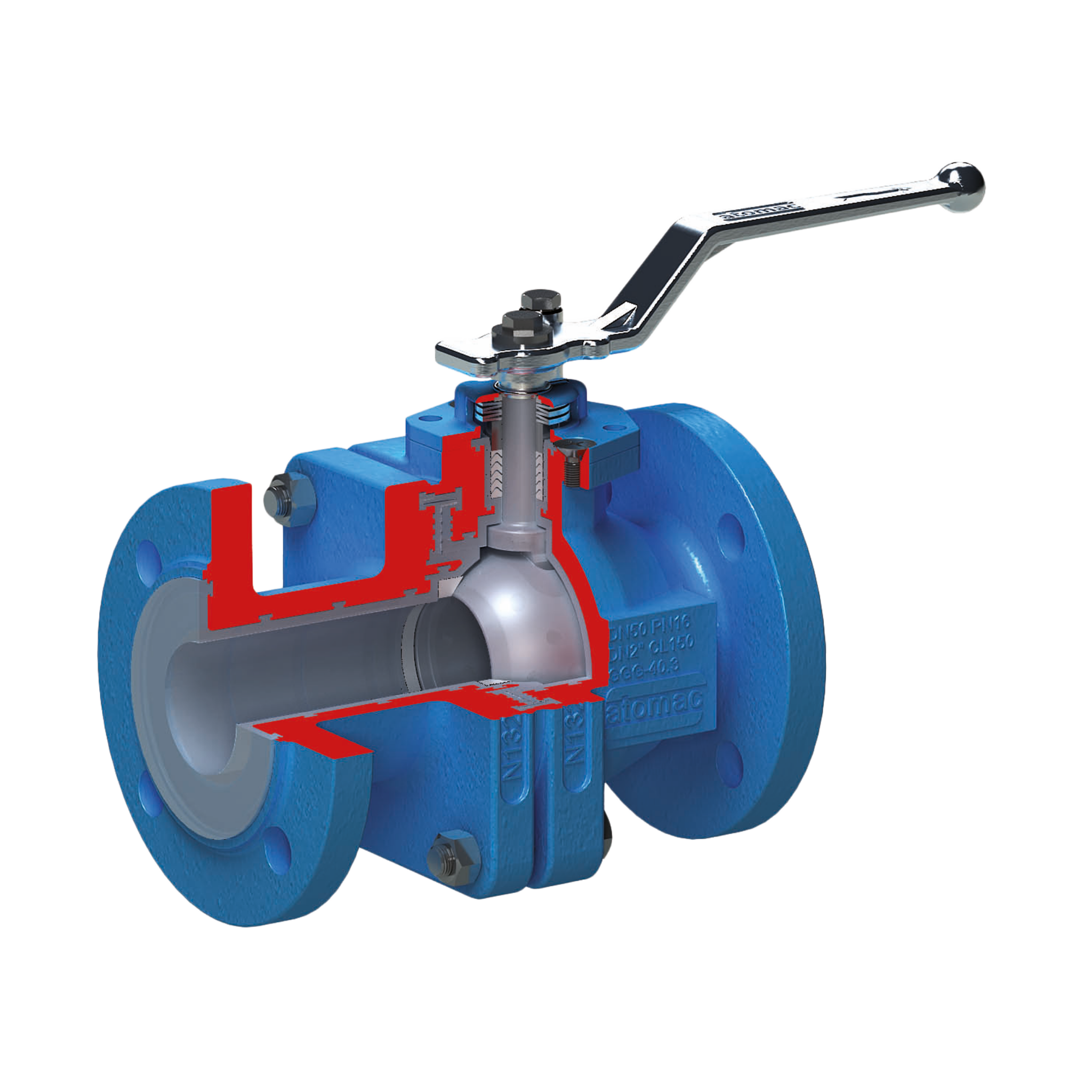 Flowserve Atomac Ball Valve AKH2.2 | PFA Lined | FERGO