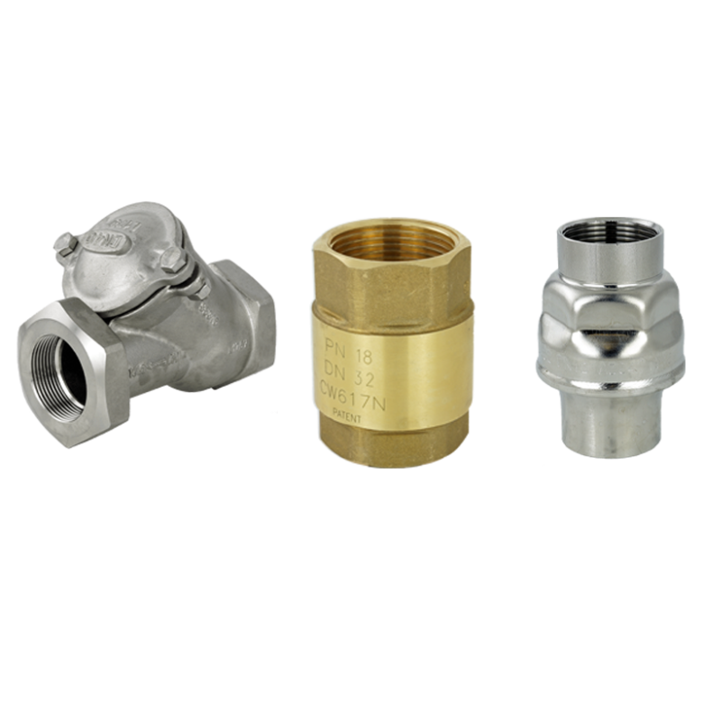 Non-return valve: non-return flaps and check valves
