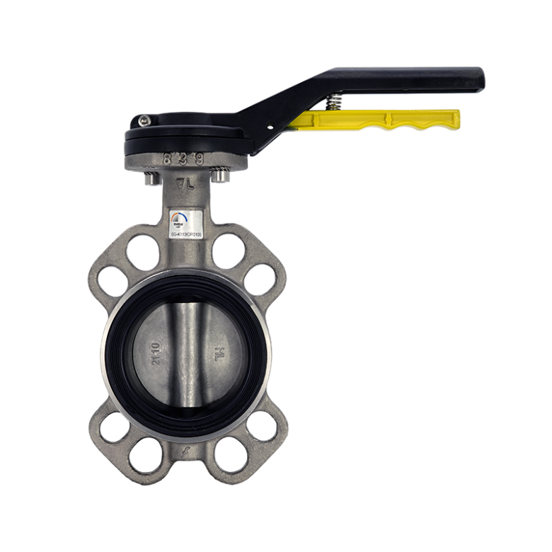 DVGW gas wafer type butterfly valve stainless steel